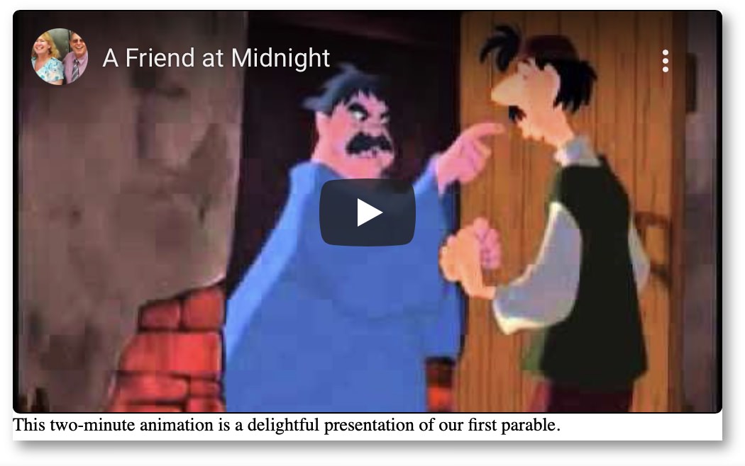 Friend at Midnight, Persistent Widow Parables | Warren Camp